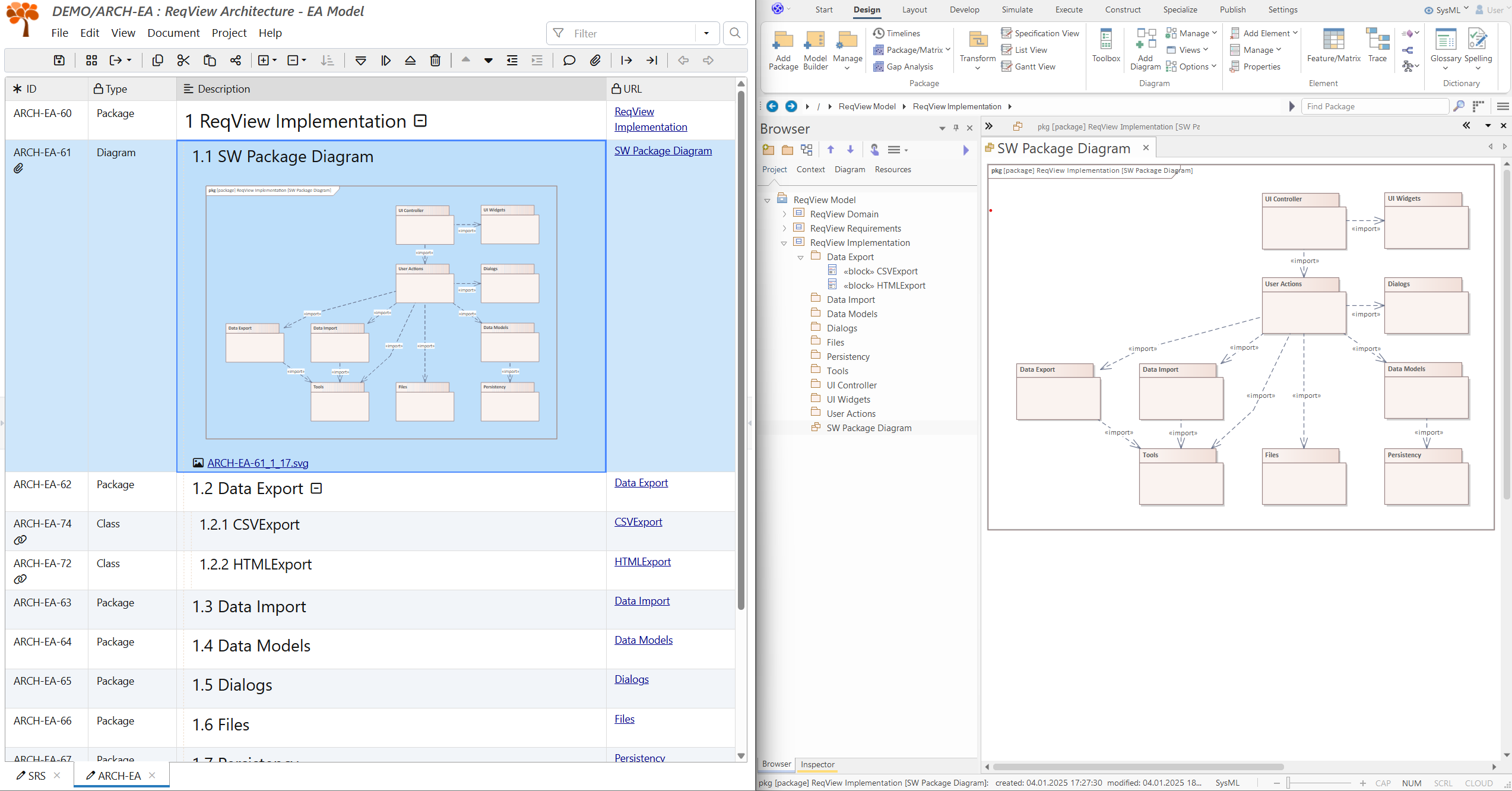 ReqView 2.21 – Integration With EA, Project Dashboard, Document ...