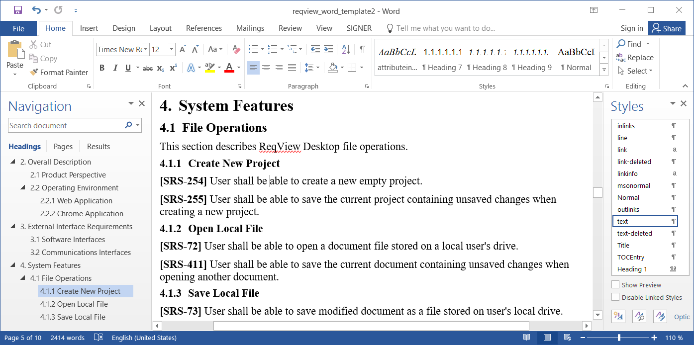 Improved Export of MS Word Documents Improved Export of MS Word Documents