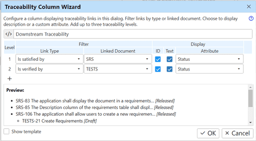 Requirements Traceability Links | ReqView Documentation