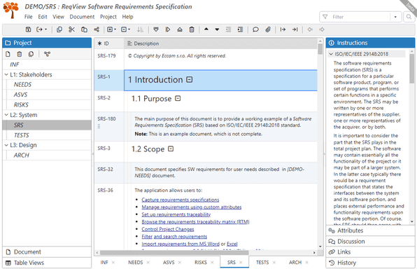 Set up Requirements Projects | ReqView Documentation