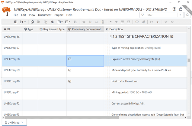 Stakeholder Requirements Specification | ReqView Starter Guide Tutorial