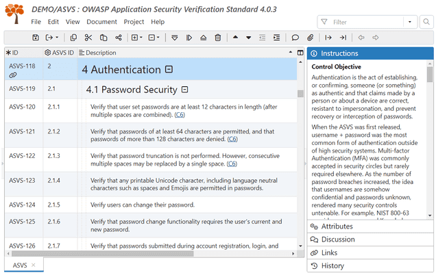 Owasp Application Security Verification Standard Asvs Template